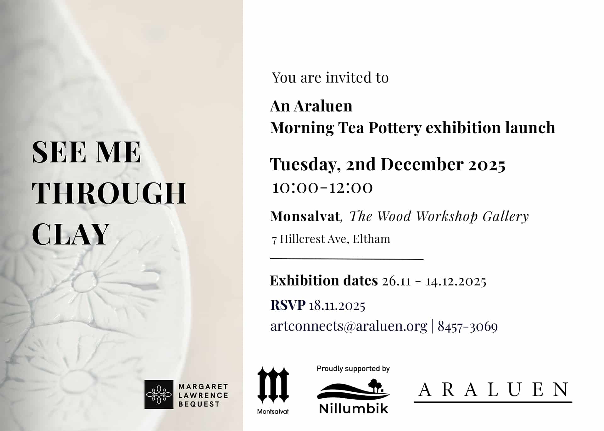 See me through clay - Araluen